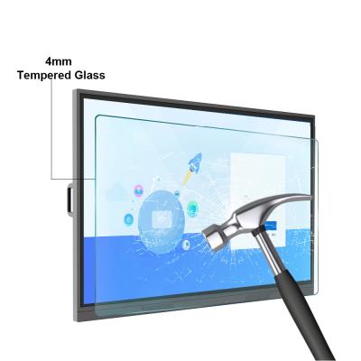 Cina Lavagna interattiva 75inch Fram di alluminio 4k del touch screen LCD per insegnamento in vendita
