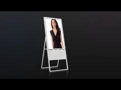 220V 16:09 LCD Advertising Board 16.7M Color Touch Screen Totem Digital Signage