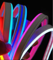 China 12V 24V LED Neon Flexible Strip Light 9W 120LEDs per Meter IP68 Silicone for sale