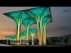 1010 / 1212 LED Neon Strip Light 12V Flexible Silicone For Decoration