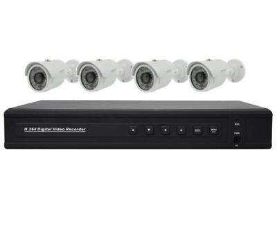 Cina Macchina fotografica di videosorveglianza 4CH macchine fotografiche autonome della pallottola del CCTV di IR e di DVR in vendita