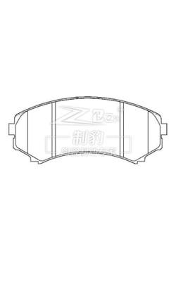 China ZK-26008 Ceramic Brake Pads Best OE Replacement for Vehicle for sale