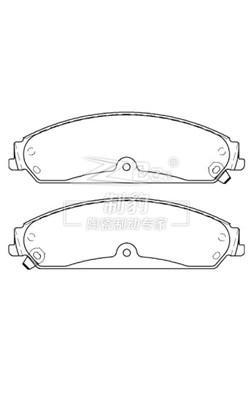 China Chrysler 300C, Ceramic Brake Pad, D1058, 5142559AA, F for sale