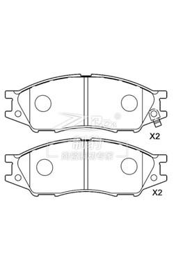Quality Nissan Almera B15/N16 Ceramic Brake Pad AKB Braking System 41060-6N091 for sale