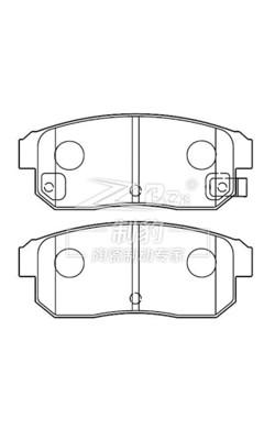 China Nissan CEFIRO A33 Rear Ceramic Brake Pads D900 , 44060-4U092 for sale