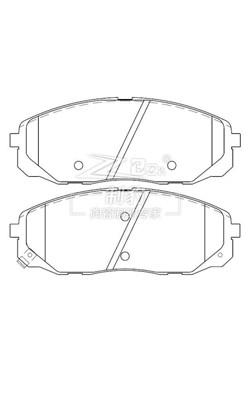 China KIA Carnival 2015, Ceramic Brake Pad, D1814, 58101-A9A00, F for sale