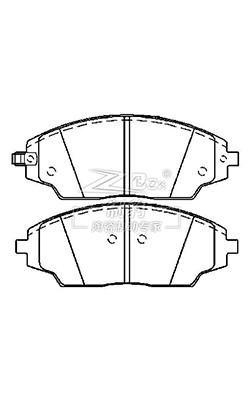 China Chevrolet Aveo, Ceramic Brake Pad, D1702, 95025848, F for sale