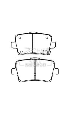 China 2014 Mazda 2014 CX-5,Ceramic Brake Pad,D2111,R for sale