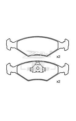 Quality Fiat Palio,Ceramic Brake Pad,D350,5882984,F for sale