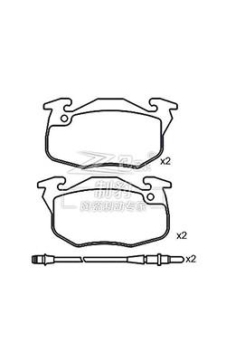 Quality Citroën Fukang 1.36,Ceramic Brake Pad,D371,77 01 201 542,F for sale