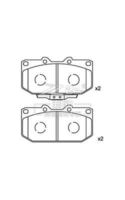 Quality Mitsubishi Impreza,Ceramic Brake Pad,D460,41060-37P91,F for sale