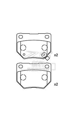 Quality Mitsubishi Impreza,Ceramic Brake Pad,D461,44060-04U86,R for sale