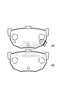 Quality Hyundai Elantra,Ceramic Brake Pad,D464,58302-29A00,R for sale