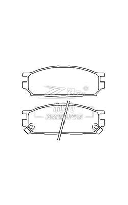 Quality Mitsubishi Lioncel,Ceramic Brake Pad,D534,MB699577,F for sale