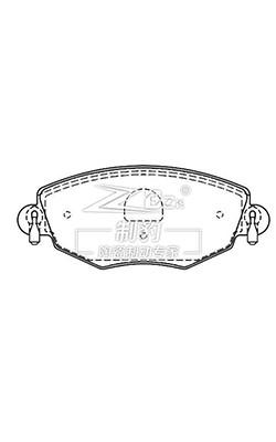 Quality D910 Ford Mondeo Brake Pad C2S17129 Front Ceramic Brake Pads for sale