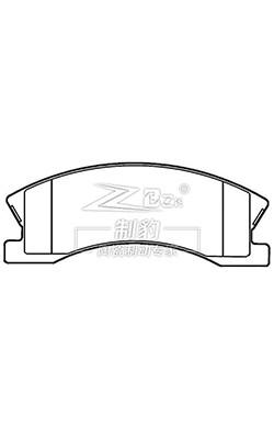 China Jeep Grand Cherokee V6,Ceramic Brake Pad,D945,5093183AA,F for sale