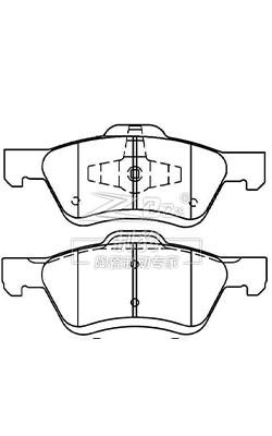 Quality Front Ceramic Ford Escape Brake Pads D1047 AM6Z-2001-A car brake pad for sale