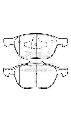 China D1044 Ford Focus Brake Pads Ceramic 30683554 ATE Braking System for sale