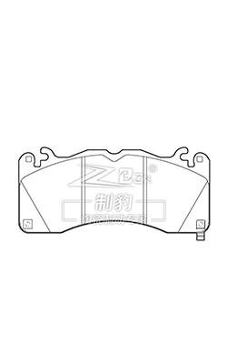 Quality Ford Mustang GT 5.0T Car Brake Pad Replacement  D1792 , FR3Z-2001-H for sale
