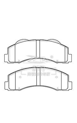 Quality Ford Raptor AL3Z-2001-A Ceramic Brake Pads D1414 Front Brake Pad Replacement for sale