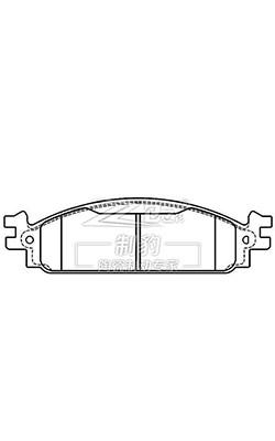 Quality 8A8Z-2001-A Ceramic Ford Edge Brake Pads D1376 Auto Brake Replacement for sale