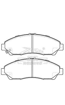 China Honda Acura MDX Ceramic Front Brake Pad Replacement D1280 45022-STX-A00 for sale