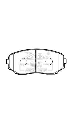 China Mazda 8 front ceramic pads D1258 L2Y6-33-23Z  Bosch Braking System for sale