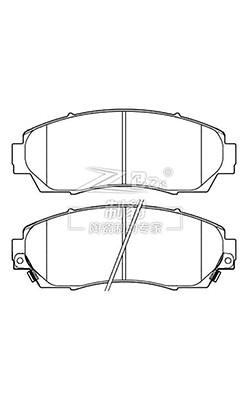 China 2009 Honda CRV Brake Pads D1089 , 45022-SHJ-A50 front ceramic pads for sale