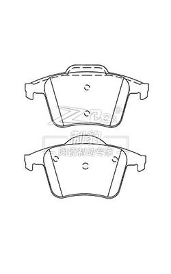 China Cadillac Ceramic Rear Brake Pad Replacement With Shims For Heat Resistance F1702 , 22851702 for sale