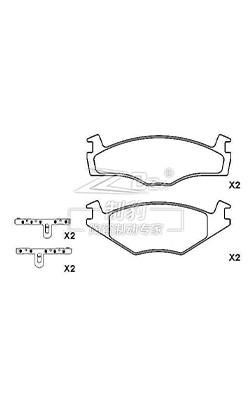Quality Front and Rear Brake Pads Toyota Rear Brake Pad for Braking System N ZK-11013 for sale