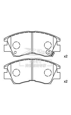 Quality Ceramic Rear Brake Pad OEM 04466-12130 With OE Number 04465-35290 for sale