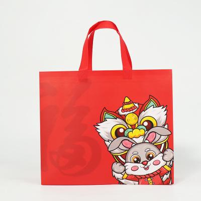 Cina Borse riutilizzabili personalizzate Stampa Coniglio Cartone animato Polipropilene Tessuto Pp Laminato in vendita