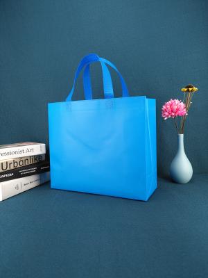 Cina Borsa blu riciclata Tote Bag Custom Reusable non tessuto del regalo della scarpa dell'abbigliamento in vendita