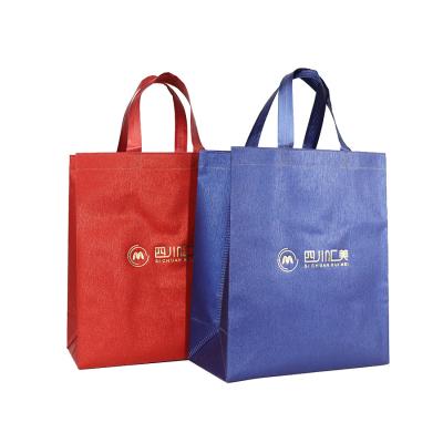 Cina Sacchetti della spesa riciclabili di Logo Reusable Tote Non Woven della stampa su ordinazione con la maniglia in vendita