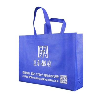 Cina Tirata blu non tessuta dei sacchetti della spesa del polipropilene del trasferimento di calore anti in vendita