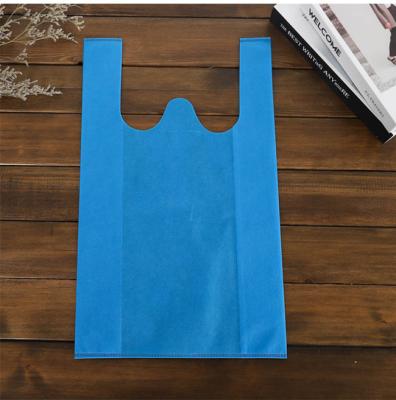 Cina l'abitudine non tessuta del supermercato della borsa della maglietta di 50gsm Eco ha stampato Tote Bags non tessuto in vendita