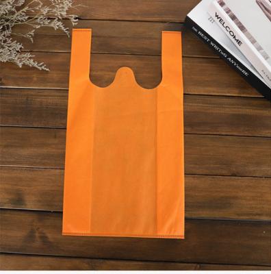 Cina l'abitudine non tessuta del supermercato della borsa della maglietta di 50gsm Eco ha stampato Tote Bags non tessuto in vendita