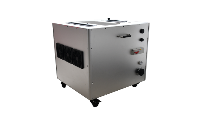 20kw Mooring Box Tethered UAV System showing its aviation aluminum alloy shell and interface configuration