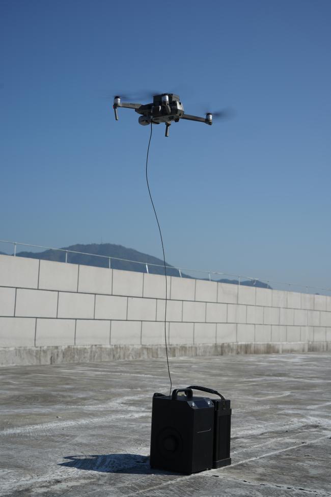 Royal 2 Mooring Box Tethered UAV System in operation