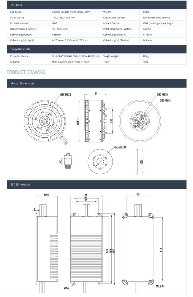HB30 drone motor and ESC assembly