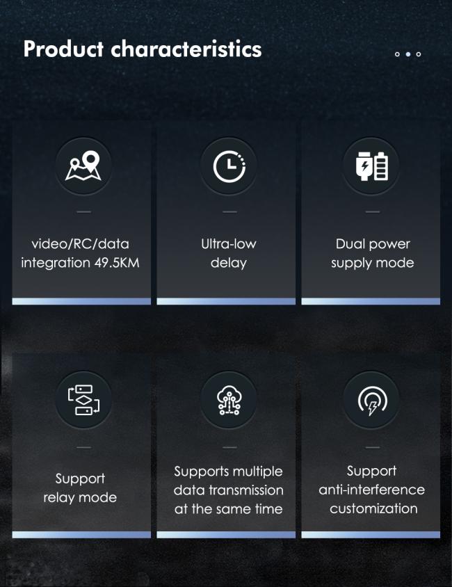 MK100 UAV Data Link System showing compact air unit design