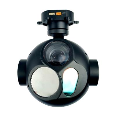 China 30x Optical Zoom 640x 512 Thermal Imaging 5KM Ranging Three-light Pod Gimbal Camera for Drones for sale