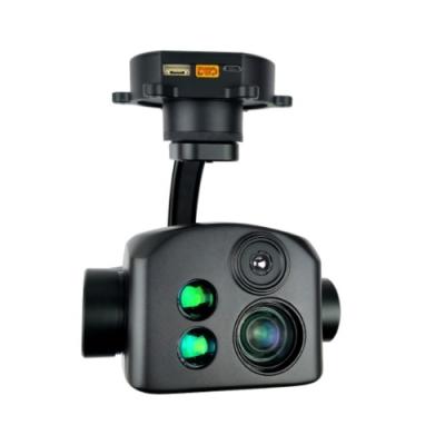 China 10x Optical Zoom Drone Camera with 256×192 Thermal Imaging and 1500m Laser Rangefinder Gimbal Camera for sale