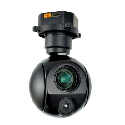 China 10X Optical Zoom 256 Thermal Camera Gimbal with Dual Outputs for Drones and UAVs for sale