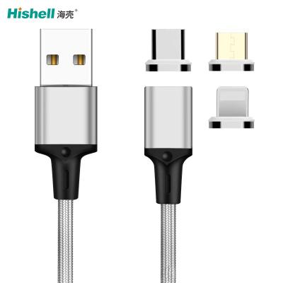 Cina Resistenza all'usura di carico magnetica del cavo di Hishell USB con la luce del LED in vendita