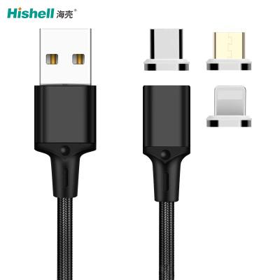 Cina Resistenza all'usura di carico magnetica del cavo di Hishell USB con la luce del LED in vendita