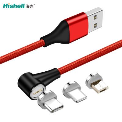 Cina Il nylon di carico magnetico antiusura del cavo del LED USB ha intrecciato per Smartphone in vendita
