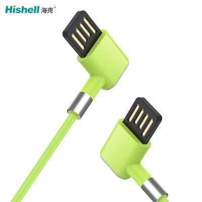 Cina Il telefono cellulare a forma di L USB del gomito cabla l'anti impronta digitale pratica in vendita