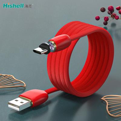 Cina Cavo di dati magnetico antiusura stabile di USB, cavo di carico del silicone 360 magnetici liquidi in vendita