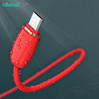 Cina Cavo antiusura del caricatore del telefono cellulare di Hishell, cavo mobile multicolore del trasferimento di dati in vendita